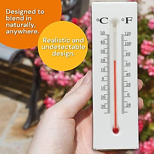 Thermometer Decorative Hide a Key Diversion Hidden Compartment- Secret Hidden Storage - Key Hider Outdoor - Hidden Compartment Container for Coins, Money and Keys