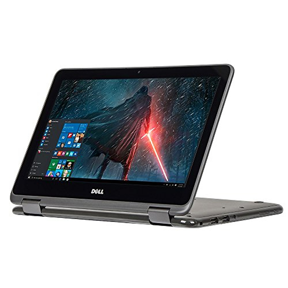 2018 Newest Dell Lightweight Inspiron 11.6" Touchscreen 2 in 1 Laptop PC AMD A6-9220e Processor 4GB DDR4 RAM 32GB eMMC SSD Hard Drive Radeon R4 Graphics Wifi Webcam Bluetooth 3.2 Lbs Windows 10-Gray