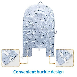HOUSEYUAN Infant Baby Lounger Replaceable Cover co-Sleeping Newborn Baby Nest Backup Cover Breathable Machine Washable (Blue Star)