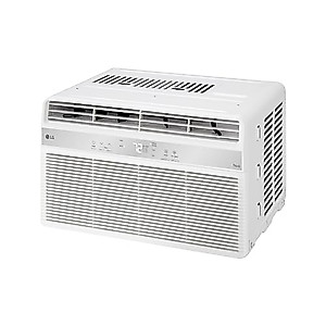 LG LW6024RSMX Window Air Conditioner, Wi-Fi Enabled w/Remote, for Small Room (260 Sq.Ft.), Quiet Operation, 115V, 6,000 BTU, White