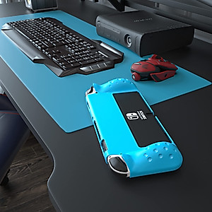 Protective Case for Nintendo Switch OLED, Soft Silicone Switch OLED Case with Game Storage - Black