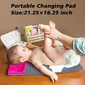 Mancro Diaper Bag Backpack, Multifunctional Travel Dad Diaper Bag with Insulated Pockets, Large Capacity Baby Diaper Backpack for Men and Women with Laptop Pocket and Stroller Straps, Grey