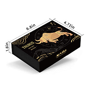 Taurus Crystals Gift Set, Zodiac Signs Healing Crystals Birthstones with Horoscope Box Set Taurus Astrology Crystals Healing Stones Gifts