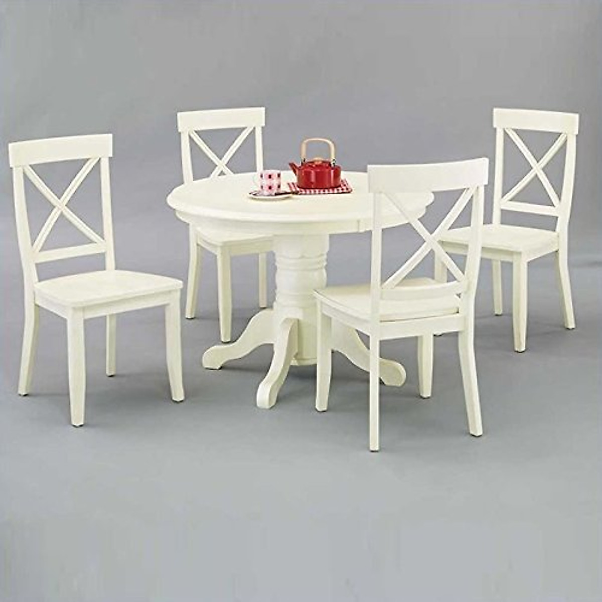 Homestyles Warwick Dining Table, W-42”, D-42”, H-30”, Off White