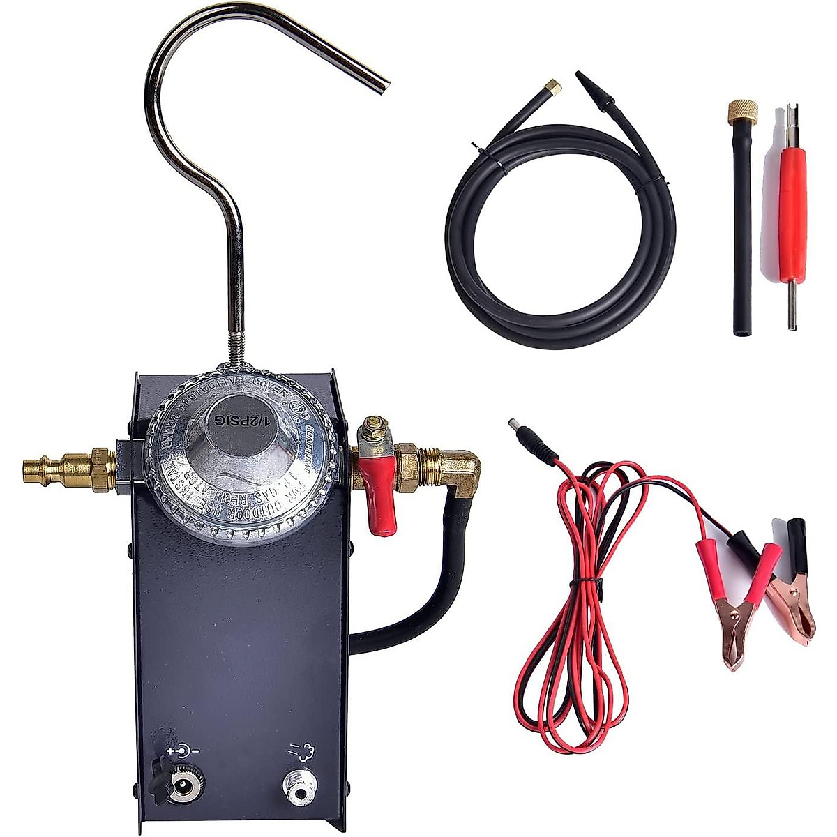 AA009 Car Fuel Leak Detectors, Diagnostic, Automotive Fuel Pipe System Leak Tester with EVAP System for all cars, motorcycles, snowmobiles, ATV, light trucks, boats