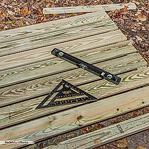 VINCA ARLS-12 Aluminum Rafter Carpenter Triangle Square 12 inch Measuring Layout Tool