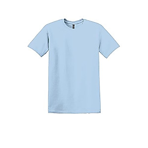 Gildan 5.4 oz Cotton T-Shirt (5000) Tee Large Light Blue