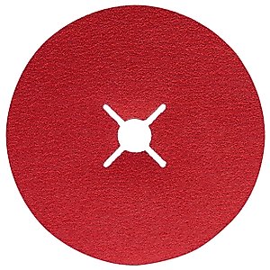 Bosch Professional Fibre sanding disc R780 Best for Metal and Inox (Metal and stainless steel, Ø 180 mm, grit size 120, accessories for angle grinder)