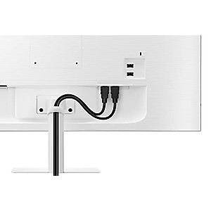 SAMSUNG 27" M50B Series FHD Smart Monitor w/Streaming TV, 4ms, 60Hz, HDMI, HDR10, Watch Netflix, YouTube and More, Slimfit Camera, IoT Hub, Mobile Connectivity, 2022, LS27BM501ENXZA, White