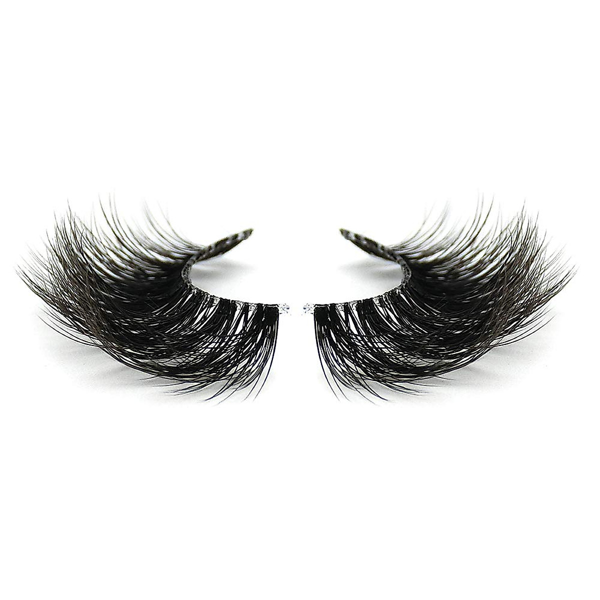 Eyelashes Natural Look False Lashes - Bepholan Fake Eyelashes 5D Super Fluffy False Eyelashes Clear Band Wispy Lashes 3-Pack Faux Mink Lashes,XMZ91