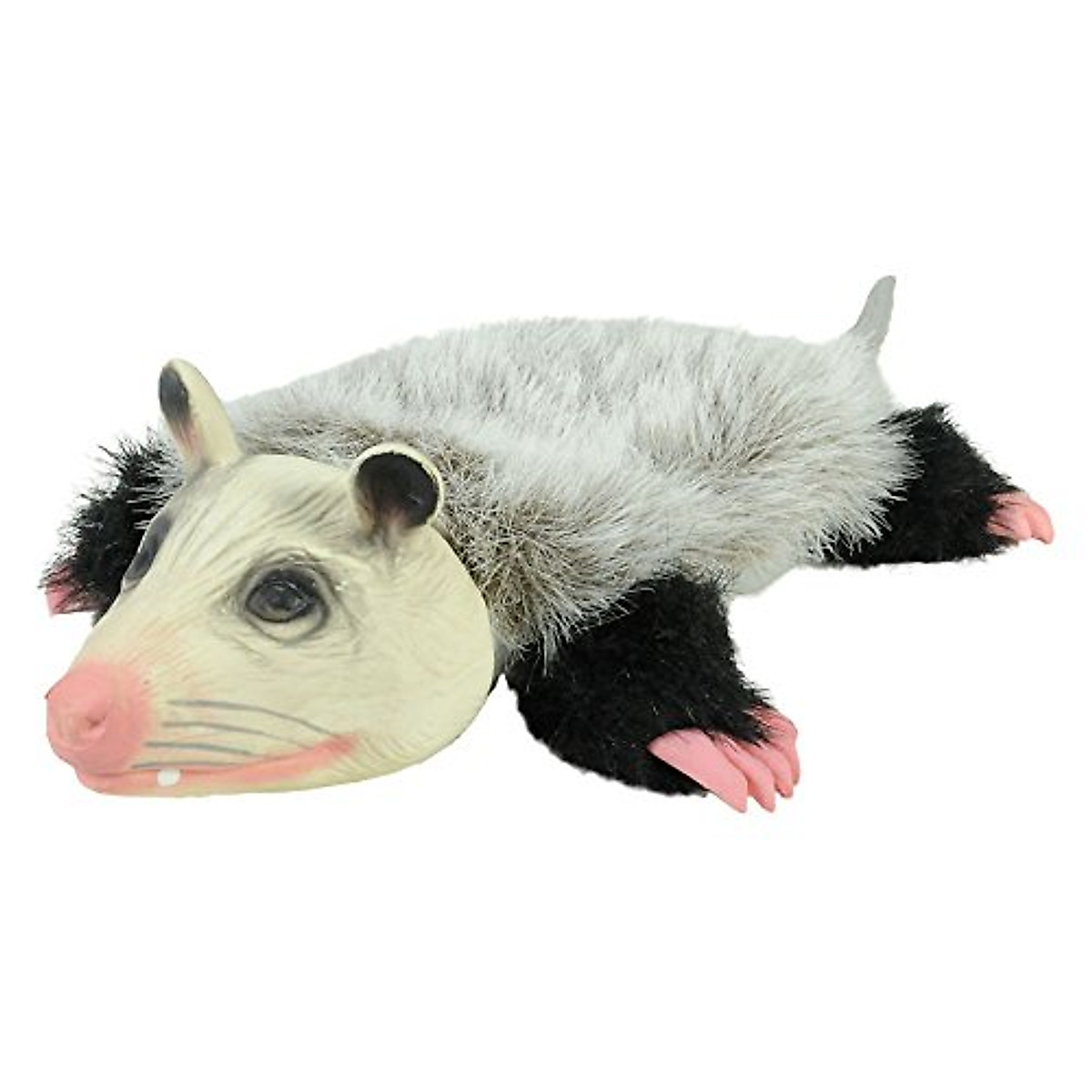 Hyper Pet Real Skinz Plush Dog Toy with Squeaker, Opossum, for All Breed Sizes