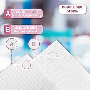 Disposable Fast Dry Wipes, Daily Face Towel, Facial Washcloth, Makeup Remover, Also used as Baby Care, Cleansing Towelettes, Ultra Soft, 40 Ct,1 reusable plastic box