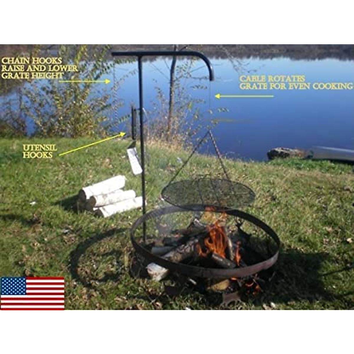 Wimpy's Swing-away Campfire Grill