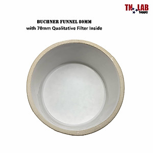Buchner Funnel Kit Filter Flask Set 80mm Funnel and a 1000ml 1L Vacuum Flask TN LAB