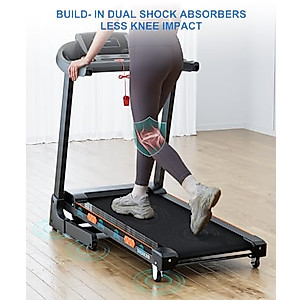 Treadmills for Home, Foldable Treadmill with Incline Automatic 15%, 3.5HP Portable Folding Jogging Running Machine for Home Office Gym, 265Lbs Capacity, Wide Running Belt, APP and Bluetooth