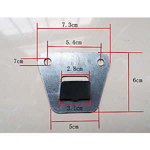 mkki Wall Mount Range Hood Hook Hanger Plate,Universal Metal Wall Mount Iron Hook Hanger Plate Connector for Range Hood (A)