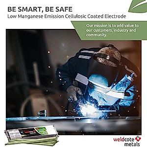 Weldcote Metals E 7018 Welding Rod 1/8 for Safer Welding, Low Manganese Emission Patented Stick Welding Rods (5 lbs) - Made in Israel