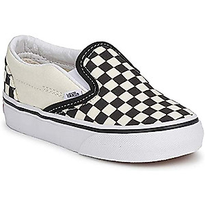 Vans Unisex CLASSIC SLIP-ON Sneakers, Black/White Checkerboard/White, 5 M US Toddler