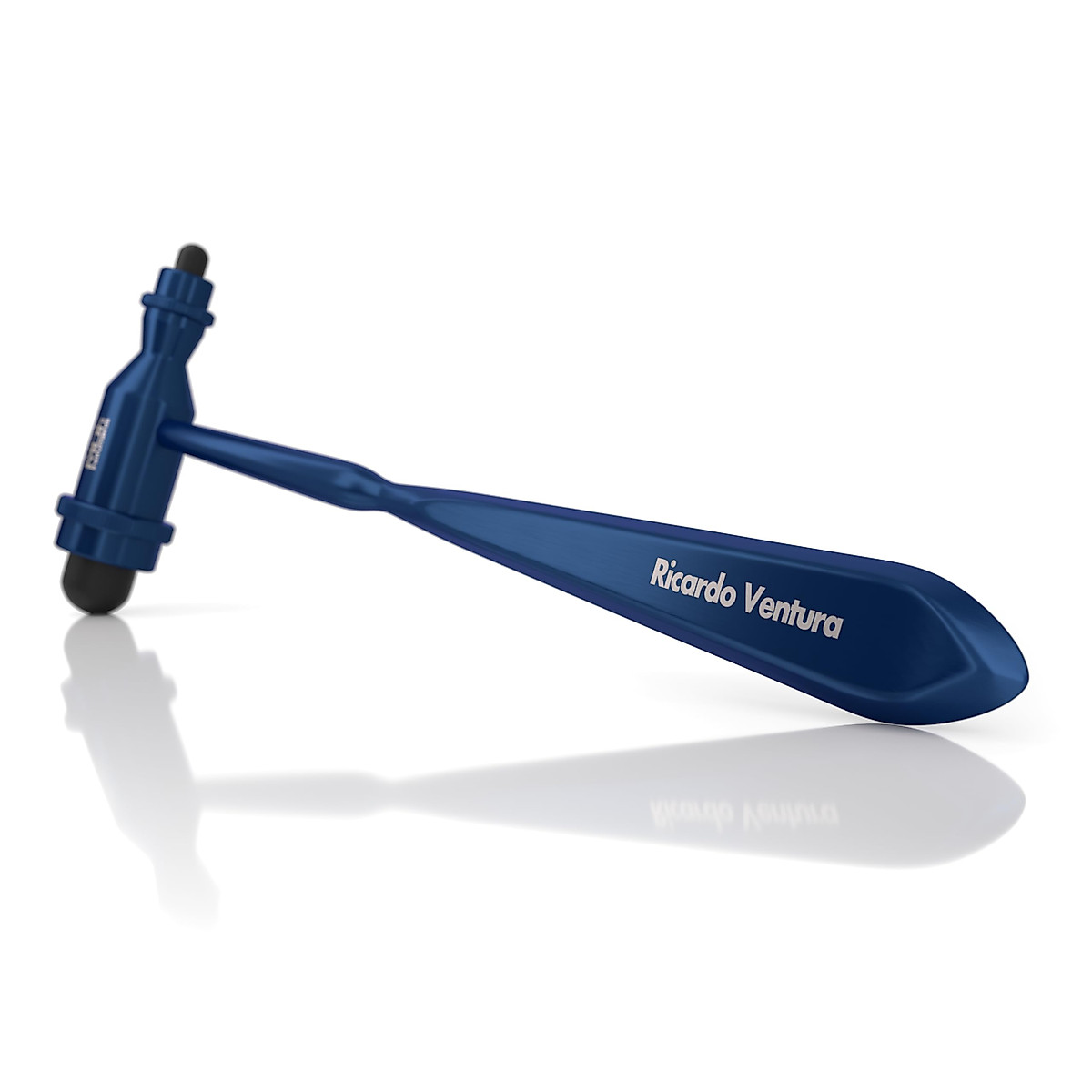 MDF Instruments, Engravable Tromner Neurological Reflex Hammer with Pointed Tip Handle for Cutaneous & Superficial Responses Personalized Custom - Free-Parts-for-Life (MDF555) (Capridium (Blue))