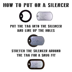 Canada Flag Military Dog Tag Necklace, Custom Printed & Personalized