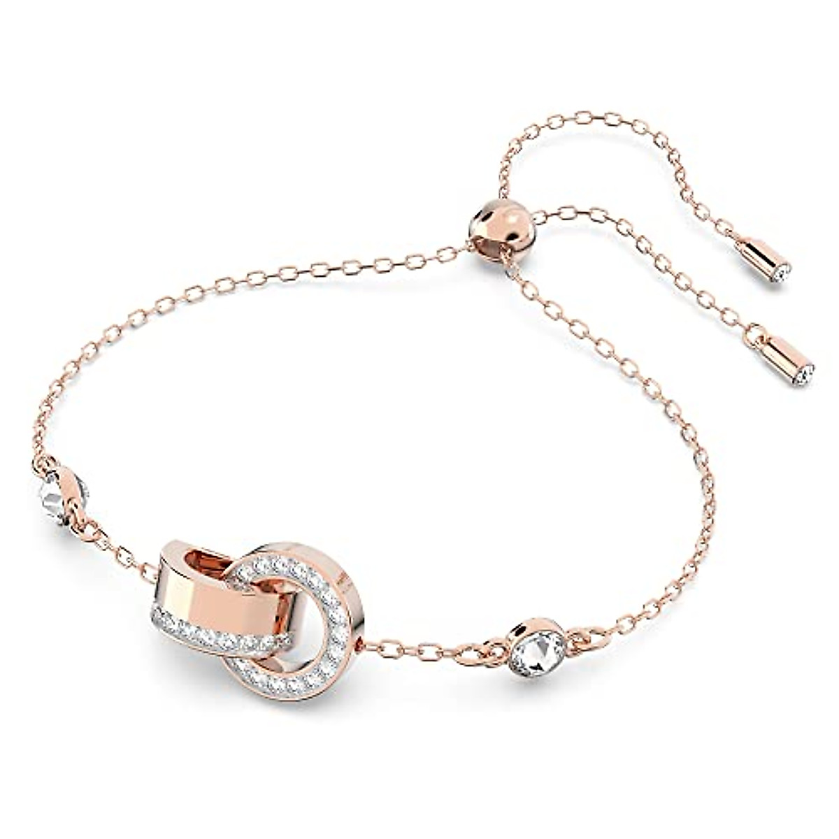 SWAROVSKI Dexera Bracelet, White, Rose-gold tone Finish