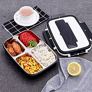 LDCHNH Portable 304 Stainless Steel Bento Lunch Box Lunch Box Office Lunch Bento Box Kitchen Utensils