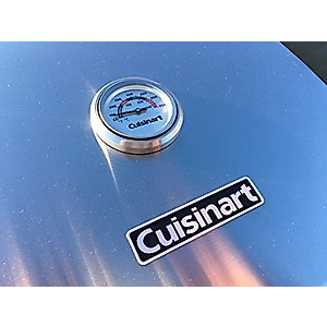 CUISINART Grill Modified for Pontoon Boat with Arnall's Stainless Grill Bracket Set + Chef Professional Featuring Full Stainless-Steel Construction