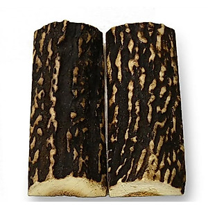 Sambar Stag Knife Scales- Antler Horn Knife Handles Material Slabs Scales Handle Parts Grips for Knife Making Blanks Blades- Pair of Scales (Medium)