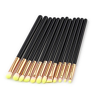 Boar Nylon Hair Brush Makeup Eyebrow Tools Kits Brush 12Pcs Cosmetic Eyeshadow Brush Sets Brush Small Brush