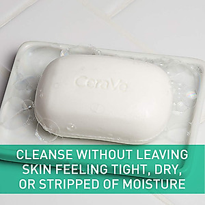 CeraVe Foaming Cleanser Bar | Soap-Free Body and Face Cleanser Bar for Oily Skin | Fragrance Free | 4.5 Ounce
