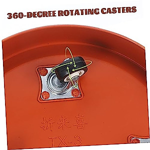 Happyyami Rolling Flower Pot Tray Outdoor Flower Pot Stand Plastic Utility Cart Plastic Plants Plant Dolly with Wheels Rolling Plant Caddy Flower Pots for Indoor Plants Pp Red Plants Caddy