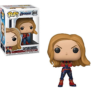 Marvel: Avengers Endgame - Captain Marvel Funko Pop! Vinyl Figure (Includes Compatible Pop Box Protector Case)