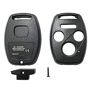 Horande 4 Buttons Replacement Key Fob Cover Case fit for Honda 2003-2012 Accord 2006-2013 Civic EX 2009-2015 Pilot 2005-2006 CR-V Keyless Entry Key Fob