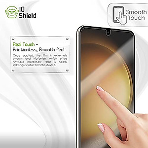 IQShield Screen Protector Compatible with Samsung Galaxy S23 Plus 5G Works with Fingerprint Scanner (2-Pack) Anti-Bubble Clear TPU Film