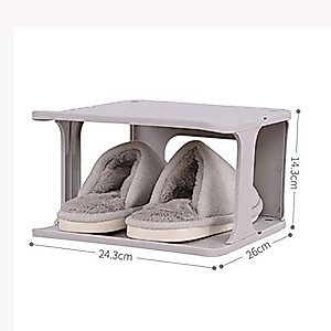 TAZSJG Stackable Shoe Storage Box Space Savers Organizer Household Cloth Standing Shoes Rack Shelf Sneakers Organizers