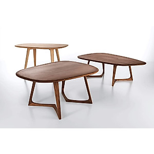 River 'Stone' Coffee Table. All solid Hardwood. Highest quality on Amazon.