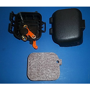 Replacement Air Filter Cover OEM 4229-141-0501, 4229-141-0501 B, filter choke hosing assy 4229-140-2801 and Air Filter compatible with Stihl BG85 BG65 BG55 blowers