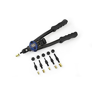 Astro Pneumatic Tool 1442 13" Hand Rivet Nut Setter Kit - Metric & SAE W/ 60pc Rivnuts