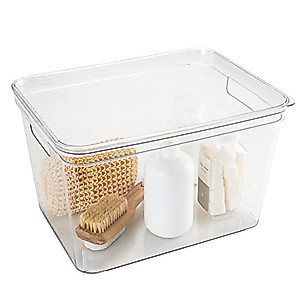 Simplify Large, Super Clear Lidded Storage Bin