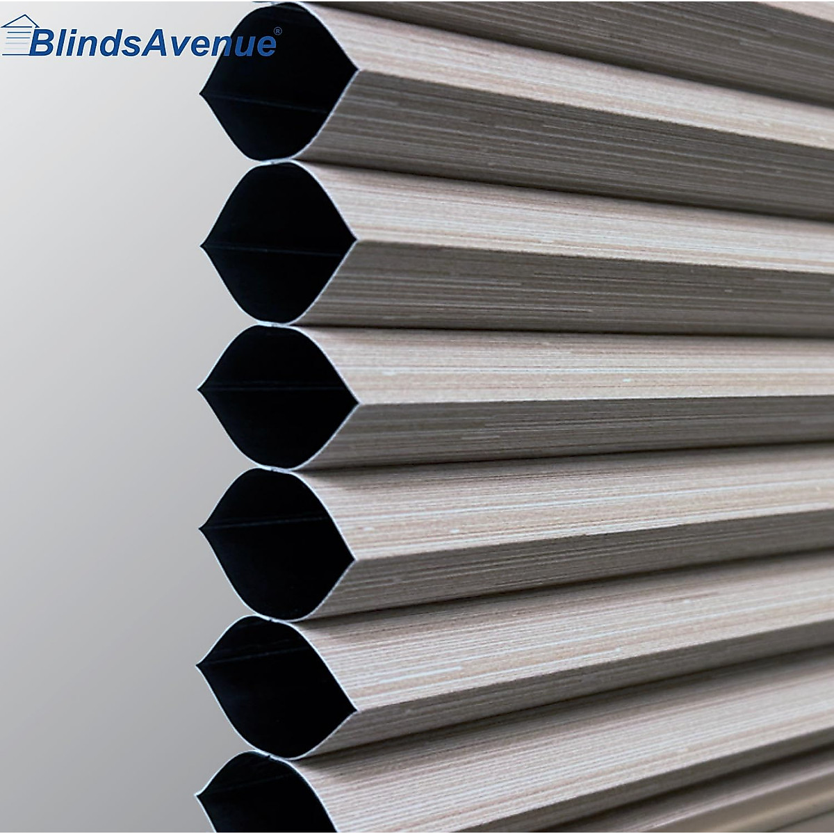 BlindsAvenue Cordless Top Down Bottom Up Cellular Honeycomb Shade, 9/16" Single Cell, Blackout, Designer Print Pebble, Size: 23" W x 48" H