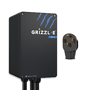 Grizzl-E Duo Level 2 Plug in EV Charger, up to 40 Amp, Two 24 feet Premium Cables (14-50 Plug)