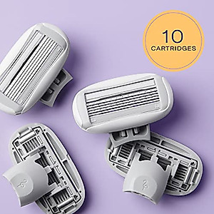 FLAMINGO Women's Razor 5-Blade Refills - Razors for Women - 10ct