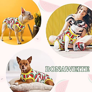 Bonaweite Dog Recovery Suit After Surgery, Pet Professional Surgical Shirt for Male Female Dogs Abdominal Wounds Bandage, Substitute E-Collar & Cone, Post-Operative Puppy Cat Onesies Snugly Vest