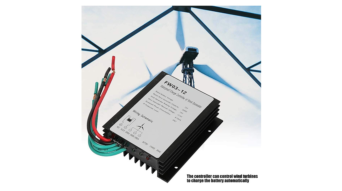 12V 300W Wind Controller Waterproof IP67 | Automate Wind Turbines