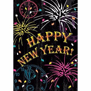 Toland Home Garden 1110536 New Year Celebration New Year Flag 12x18 Inch Double Sided New Year Garden Flag for Outdoor House party Flag Yard Decoration