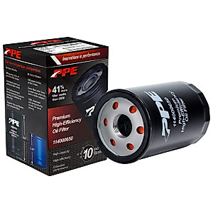 PPE - Premium High-Efficiency Oil Filter 114000650 Compatible with 2019-2021+ GM 3.0L Silverado 1500 (Replaces AC Delco PF66)