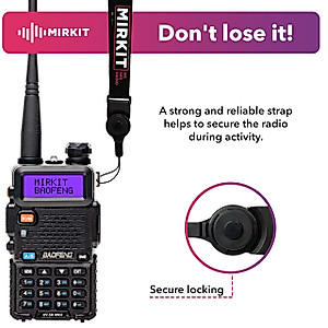 BAOFENG UV-5R MK4 MIRKIT 8W Max Power 2024 Ham Radio VHF/UHF 144-148/420-450 mhz Two Way Radio with 1800 mAh Baofeng Battery, Mirkit Lanyard Ham Radio & Software for walkie talkie