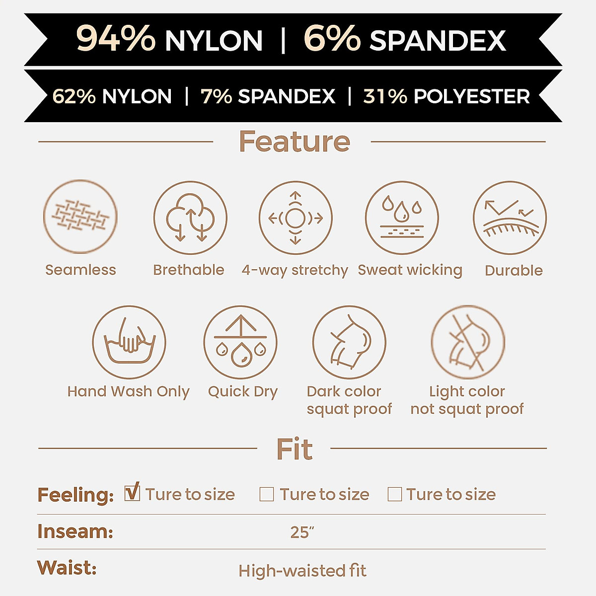 Aoxjox Seamless Scrunch Legging for Women Asset Tummy Control Workout Gym Fitness Sport Active Yoga Pants (Tie-Dye Black Grey, Small)