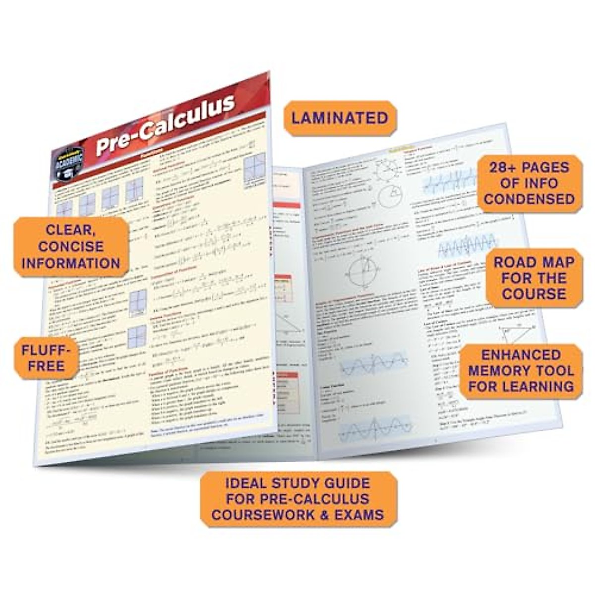 Pre-Calculus QuickStudy Laminated Reference Guide (QuickStudy Academic)