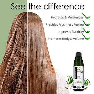 Awesome Synthetic Wig Shampoo, pH6, Detangle and Anti-Frizz, Adds Body & Volume, Hydrates & Moisturizes, Promotes Silkiness & Shine, Easy Combing, Contains Coconut Oil,7 fl oz